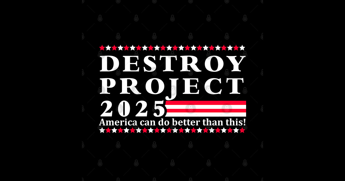 destroy project 2025 - Kamala Harris - Sticker | TeePublic