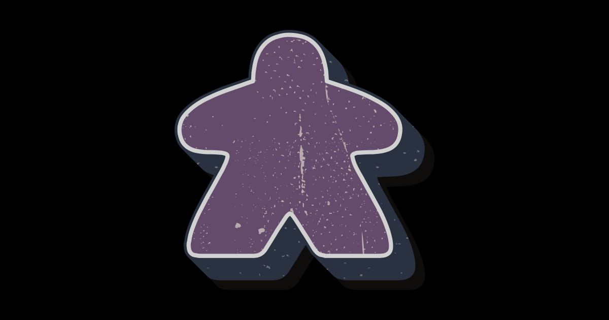Retro Board Game Meeple - Board Game Geek - Sticker | TeePublic