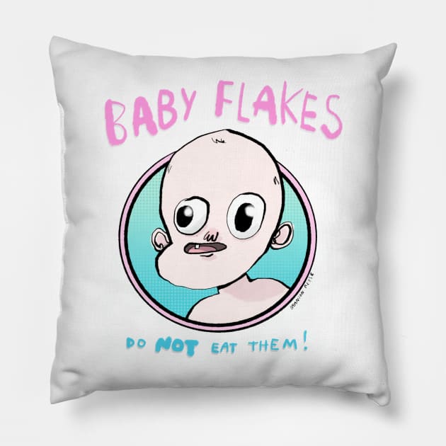 Baby Flakes - Baby - Pillow | TeePublic