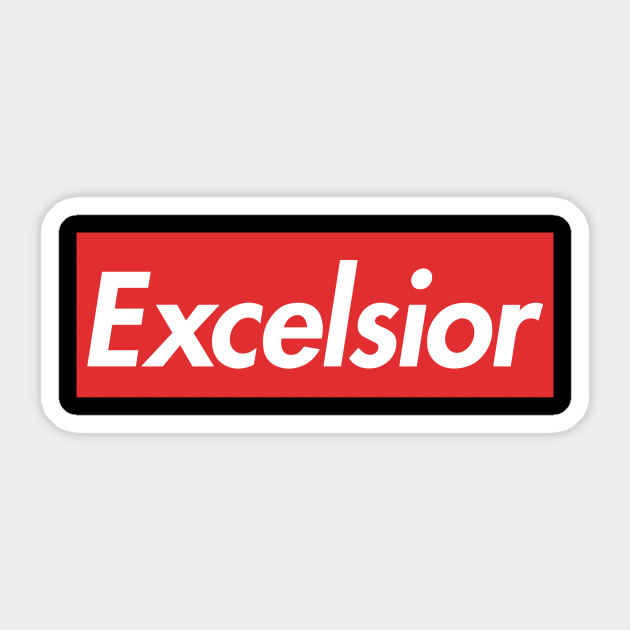 Excelsior - Stan Lee - Sticker | TeePublic