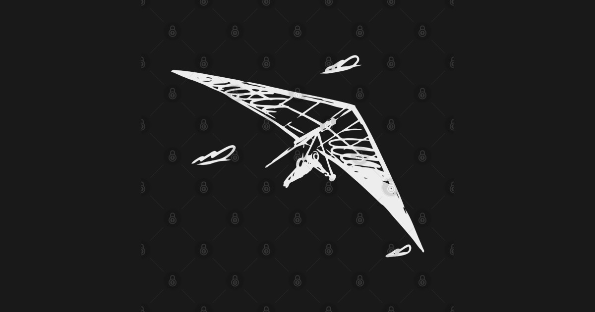 Hang Glider Pilot Silhouette Sky Extreme Sport - Hang Gliding - T-Shirt ...
