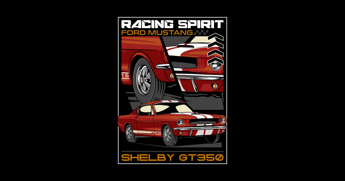 Classic Mustang Car - Classic Mustang Car - Sticker | TeePublic
