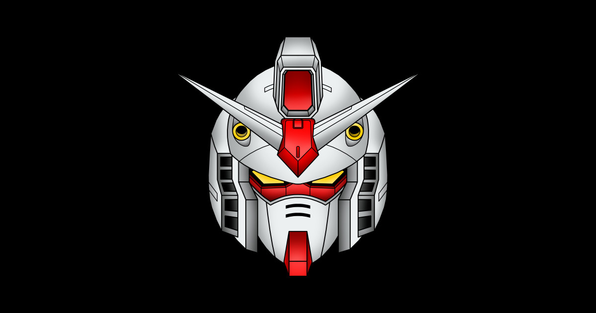 Gundam mask - Gundam - Sticker | TeePublic