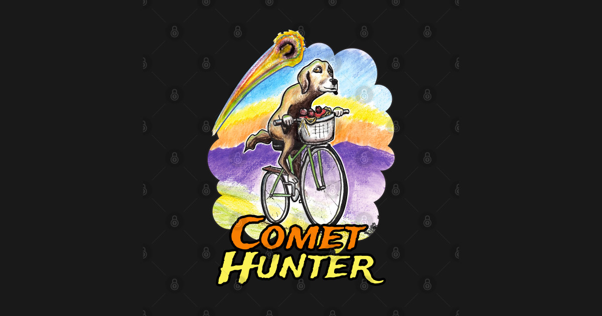 Comet Hunter Shirt – Dog Riding Bike Beneath a Comet Sci-Fi ...
