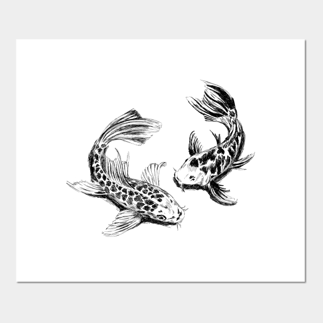 Wall Hangings Koi fish print Prints etna.com.pe