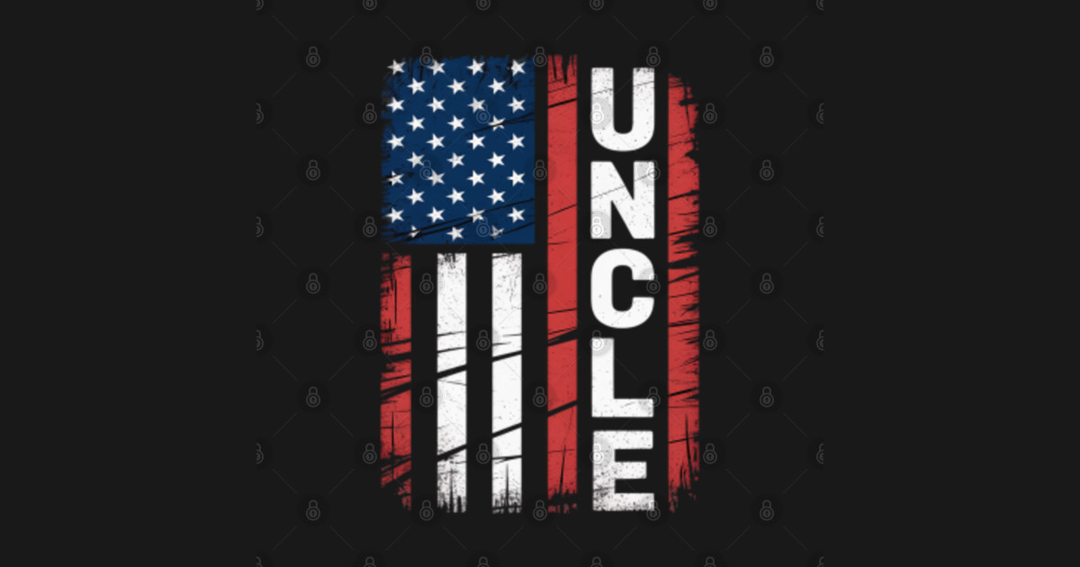 Uncle Vintage American Us Flag Best Uncle Ever for Mens - Uncle Vintage ...