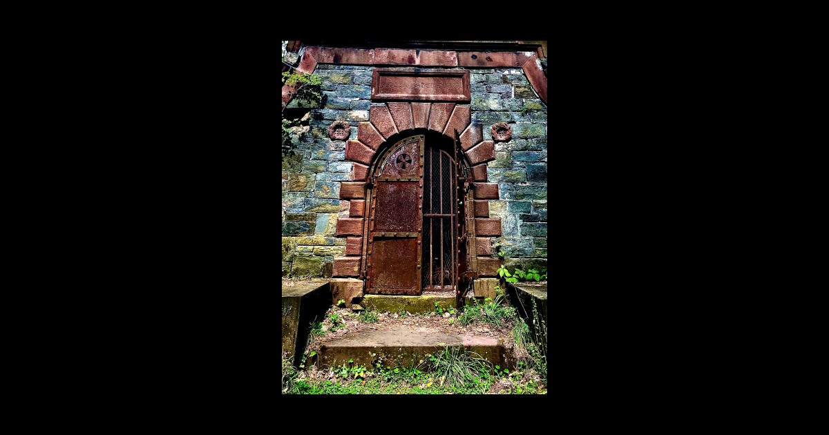 Crypt doors in Albany Rural Cemetery - Crypt - Magnet | TeePublic