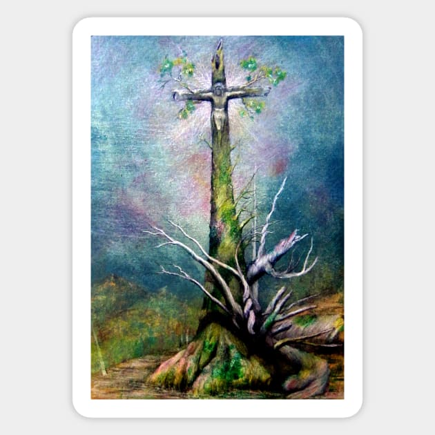 The Tree as a metaphor for life - Christ - Sticker | TeePublic