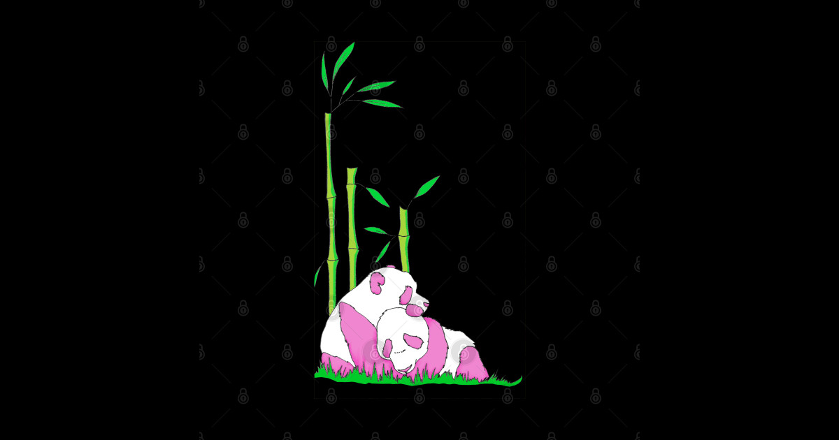 Pink Pandas - Panda - Sticker | TeePublic