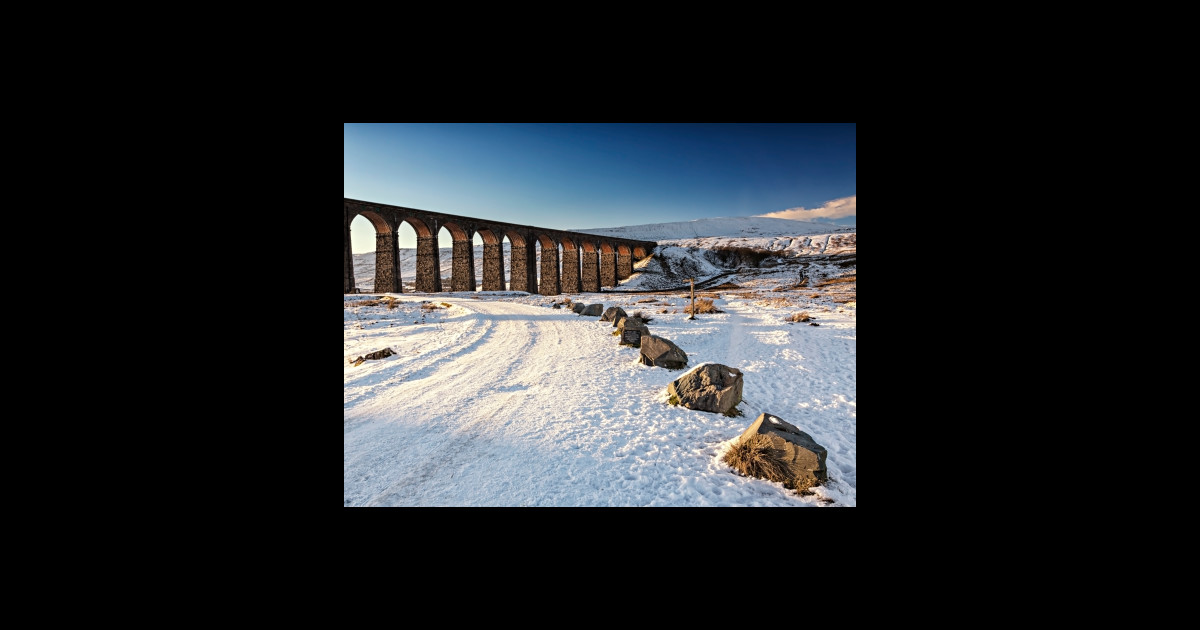 Ribblehead Viaduct - Winter - Ribblehead - Sticker | TeePublic
