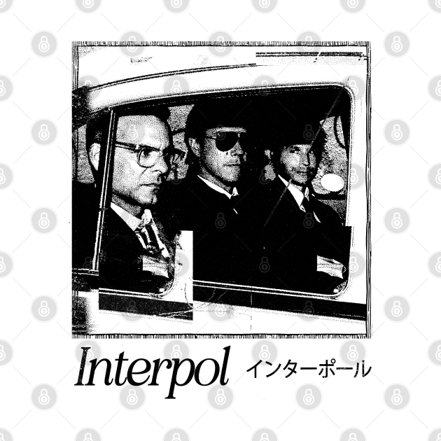 Interpol -- Original Retro Glitch Art Design - Interpol - T-Shirt ...