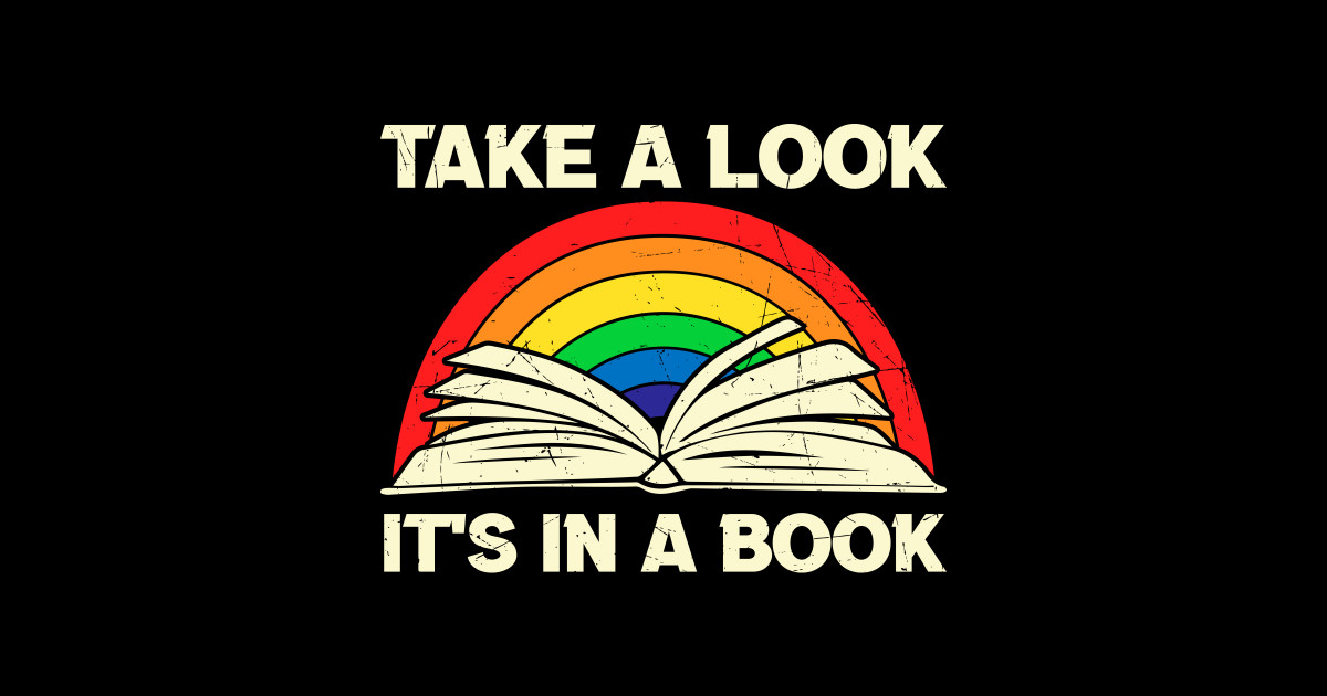 Take a look it's in a book,Reading rainbow - Book Lovers - Sticker ...