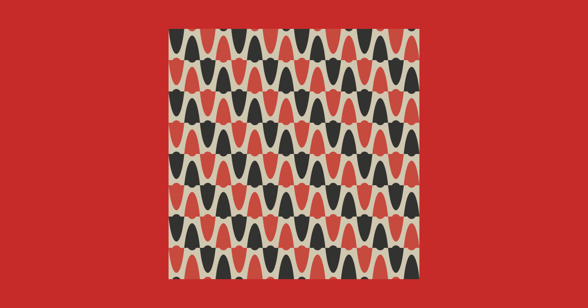 Modern abstract wave pattern - Scandinavian Pattern - T-Shirt | TeePublic