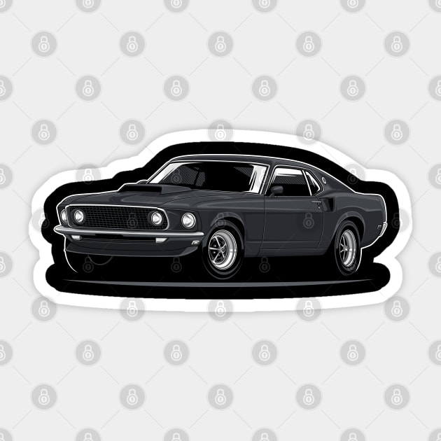 Mustang 429 Boss - Mustang - Sticker | TeePublic