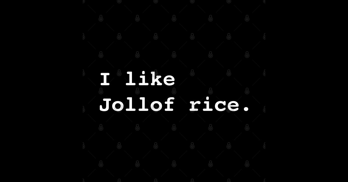 Jollof Rice Nigerian Food - Nigerian Food Jollof Rice - Sticker | TeePublic