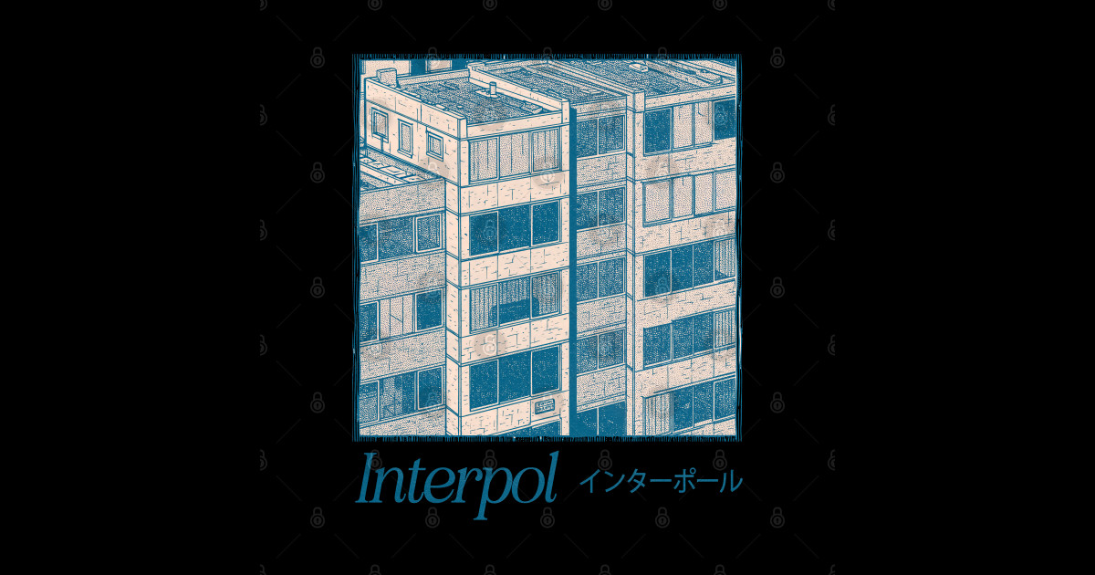 Interpol -- Original Retro Art Design - Interpol - Sticker | TeePublic