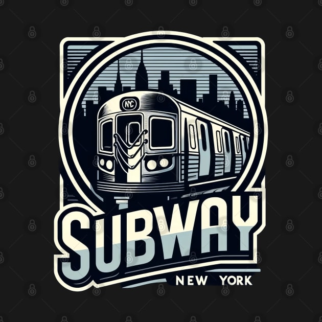 Vintage NYC Subway - Classic New York Transit Art - Nyc Subway - T ...