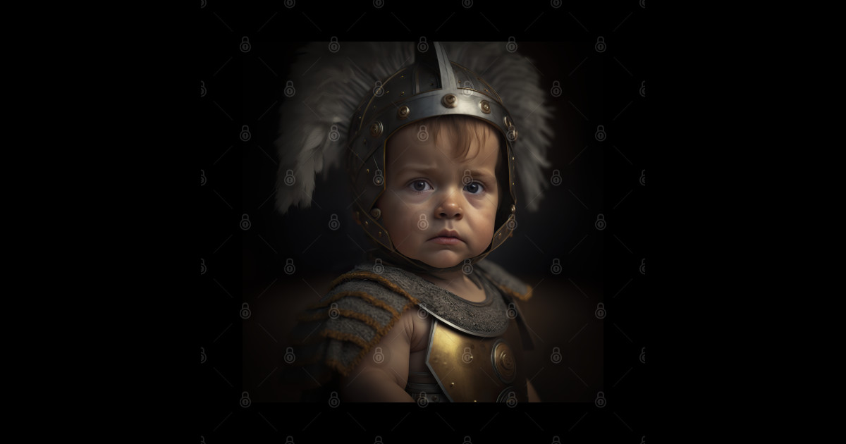 A Cute Gladiator Baby - Gladiator - Posters and Art Prints | TeePublic