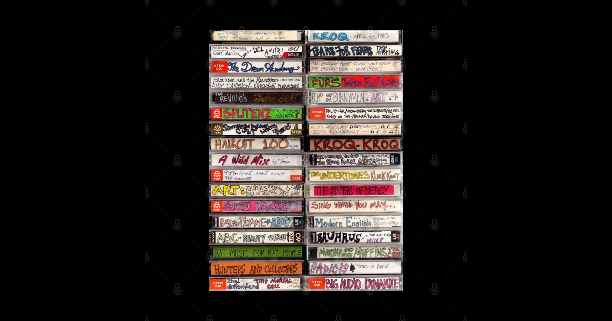 80s Mixtapes - Music - Sticker | TeePublic