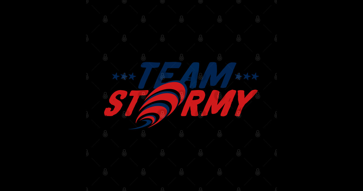Team Stormy Daniels I Am With Her Red Blue Stars Hurricane Logo - Team ...