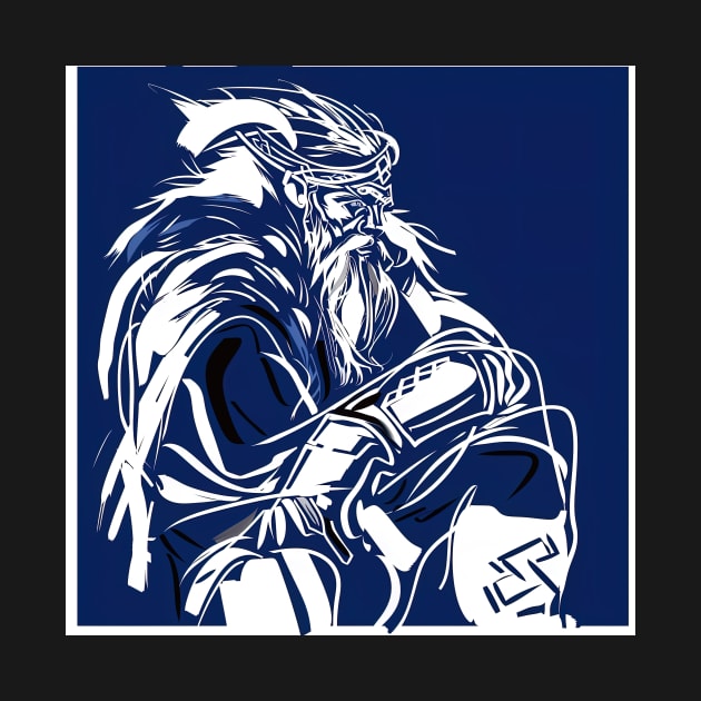 Baldur, Norse mythology - Blue Abstract Art - Baldur Norse Mythology ...