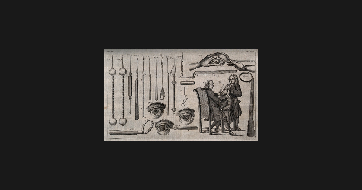 Surgical instruments, eyes. Unknown - Public Domain - T-Shirt | TeePublic