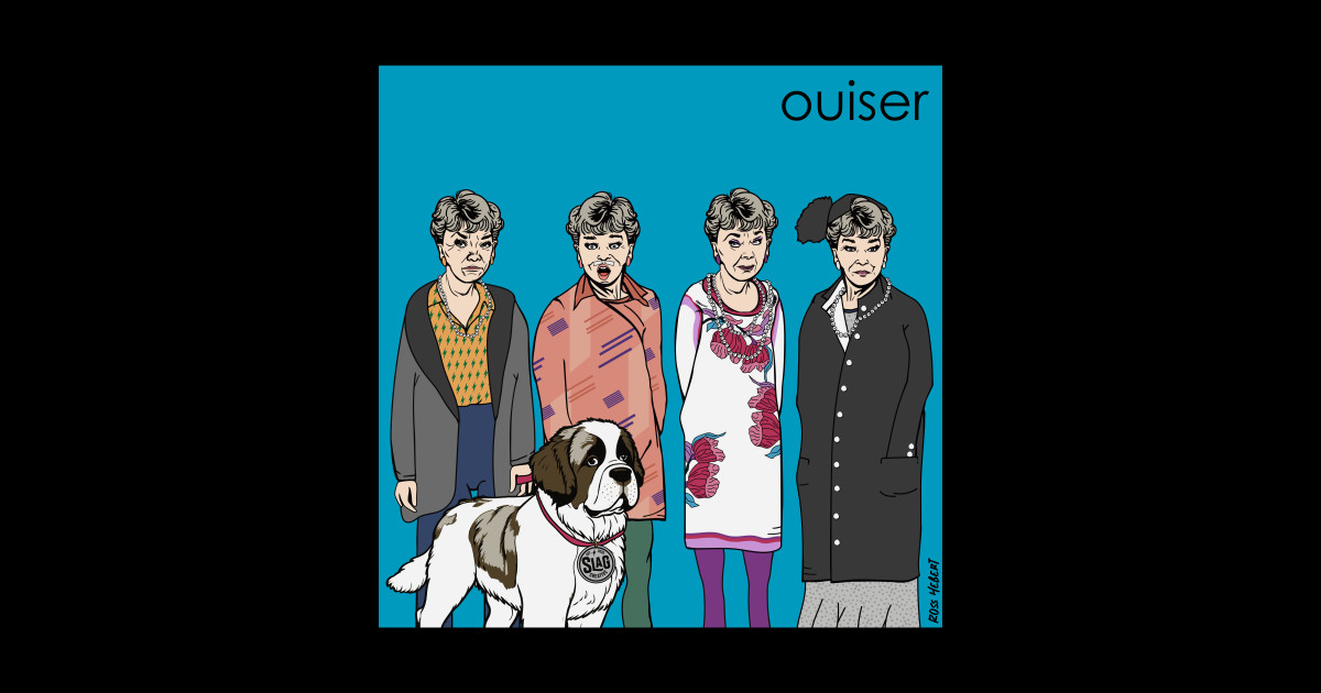 Funny Ouiser Boudreaux Parody Album Cover Blue - Ouiser - Sticker ...