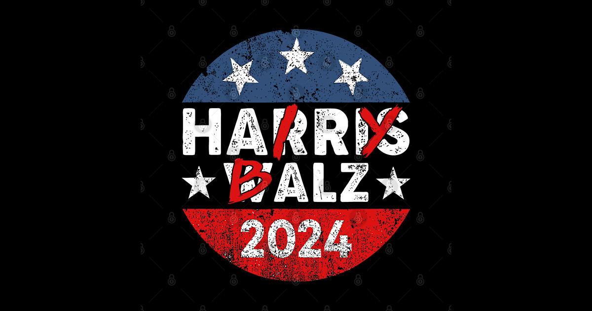 Funny Harris Walz 24 Hairy Balz 2024 Meme Democratics Vote - Harry Balz ...