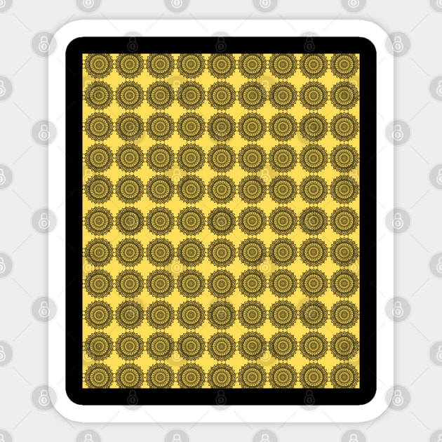 mandala line pattern - Mandala Line Pattern - Sticker | TeePublic