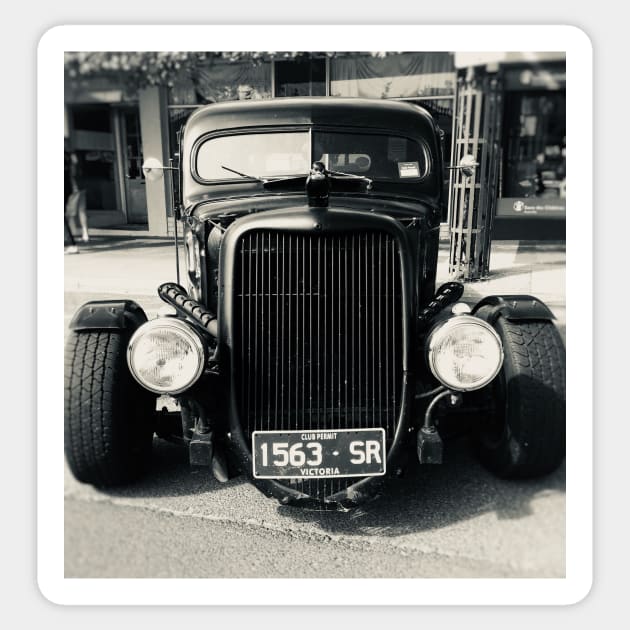 Black Rat Rod - Rat Rod - Sticker | TeePublic