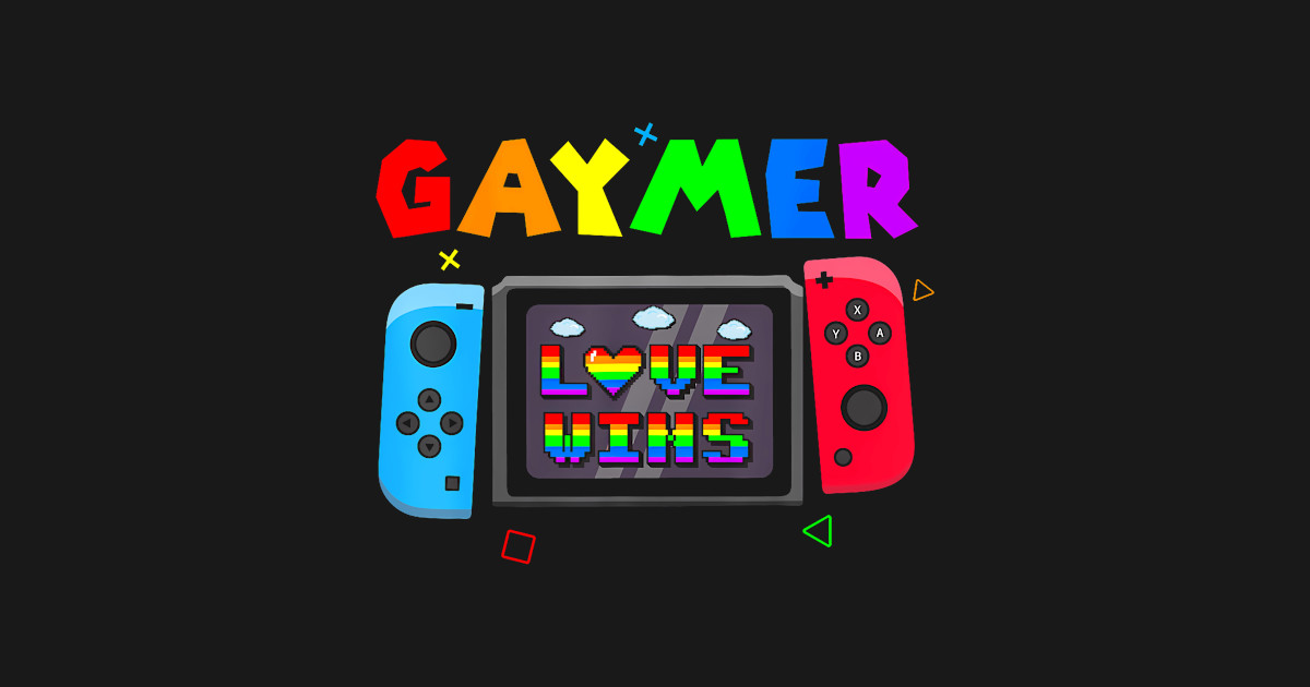 Gaymer Gay Pride Ally Lgbtq Rainbow Flag Gamer Lgbt Gaming - Gaymer Gay ...