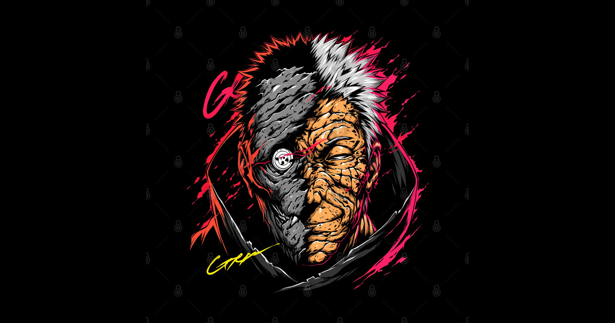 obito - naruto - Naruto - Sticker | TeePublic