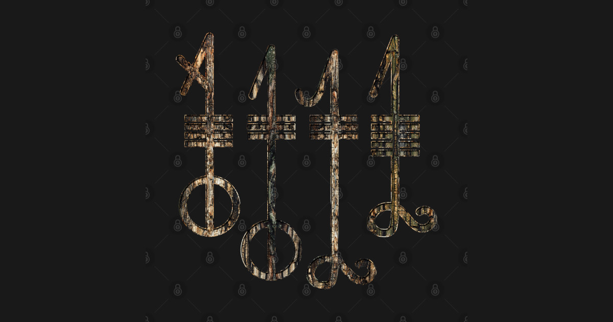 Svefnthorn symbol - wooden texture - Svefnthorn - T-Shirt | TeePublic