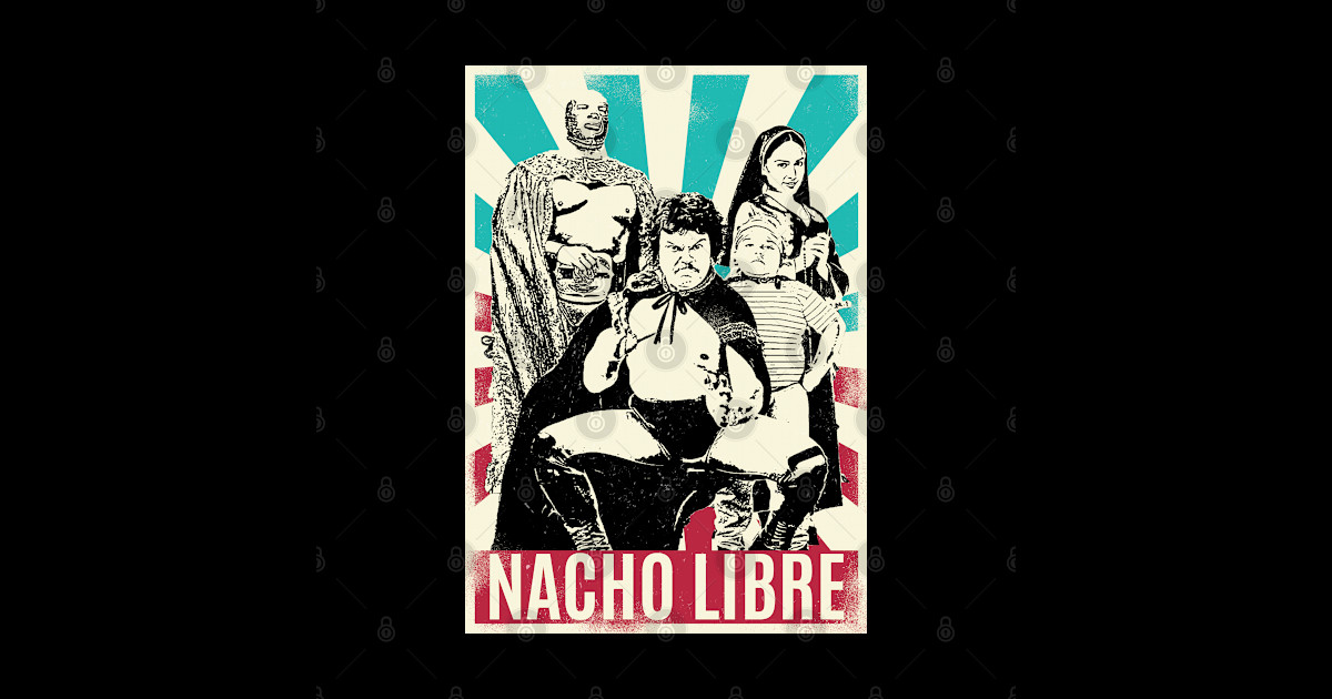 Vintage Retro Nacho Libre - Nacho Libre - Sticker | TeePublic