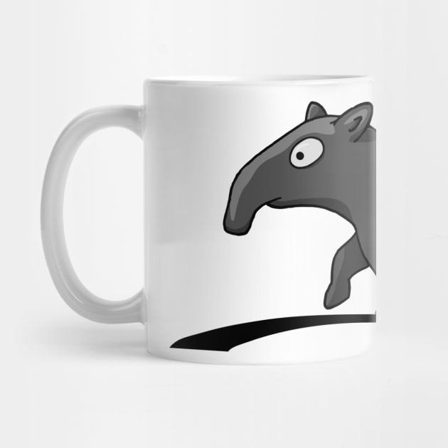 Funny Cute Cartoon Malayan Tapir Drawing Fan-Art - Tapir - Mug | TeePublic