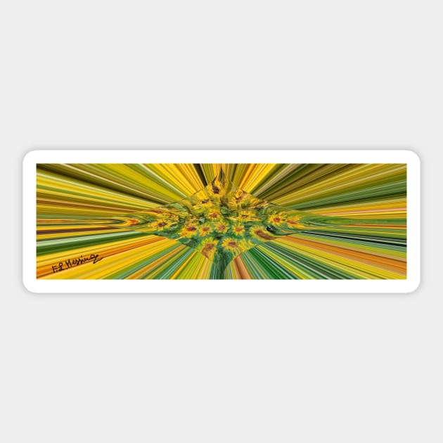 Colour Rays - Abstract - Sticker | TeePublic