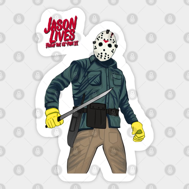 Jason Lives - Jason Voorhees - Sticker | TeePublic