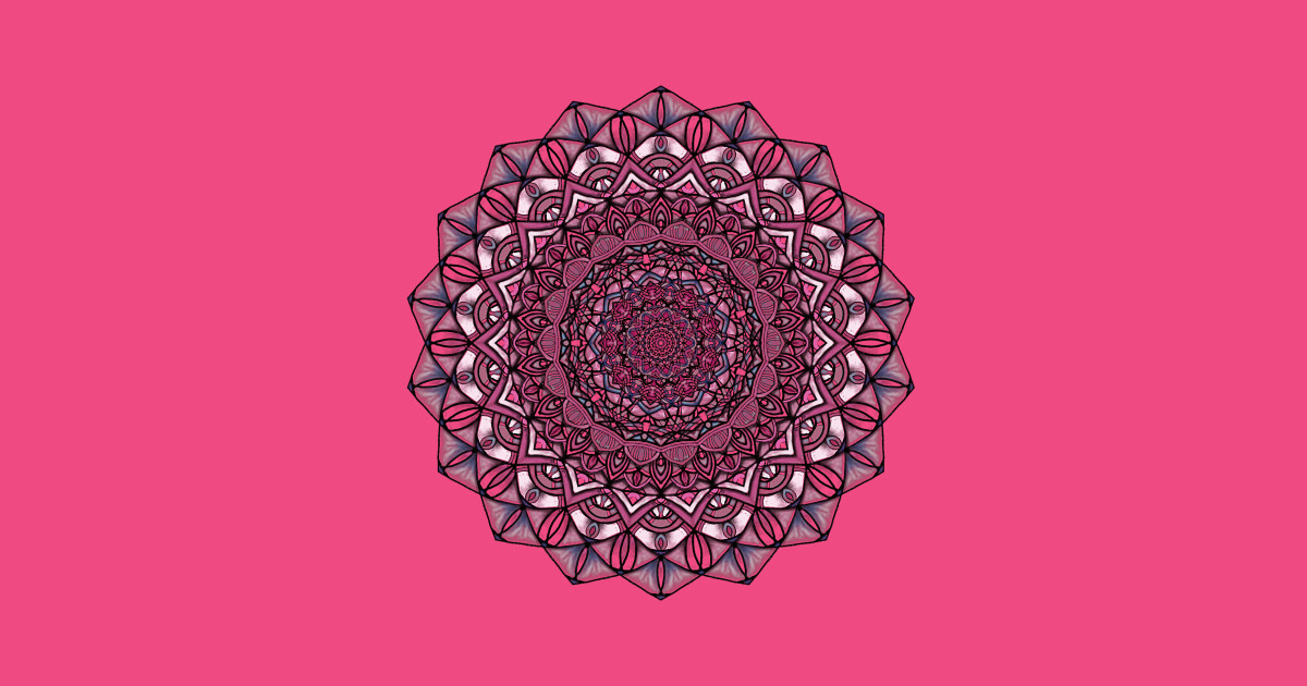 Fancy Mandala Design - Colorful - T-Shirt | TeePublic