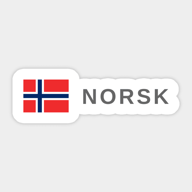 Norwegian - Fjaerland - Sticker | TeePublic