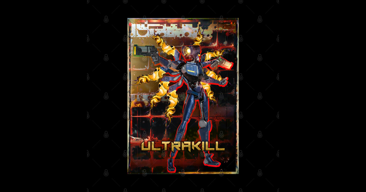 Ultrakill Robot Character - Ultrakill - Sticker | TeePublic