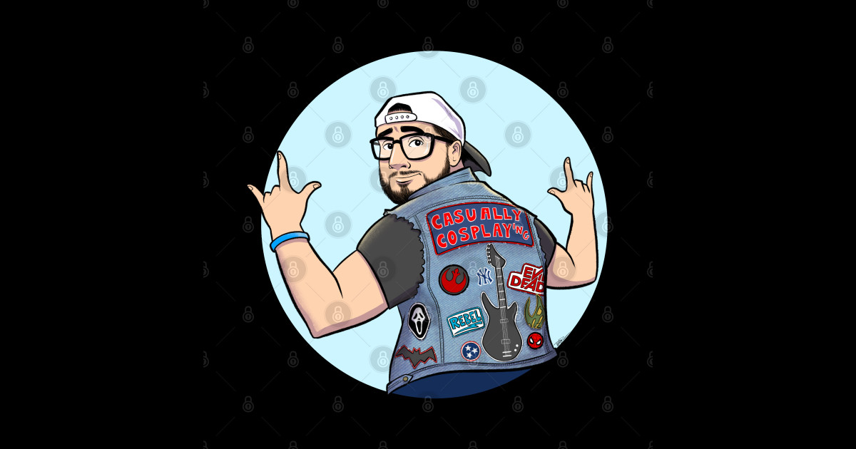 Casually Cosplaying Logo - Cosplayer - Sticker | TeePublic