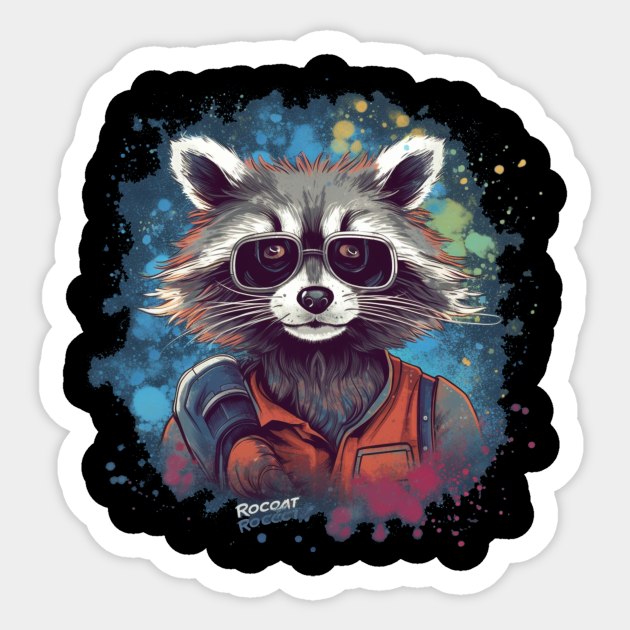 rocket raccoon - Rocket Raccoon - Sticker | TeePublic