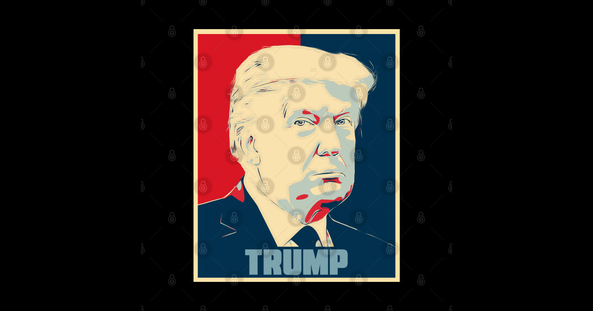 Trump Hope Poster Art - Election 2024 - Sticker | TeePublic