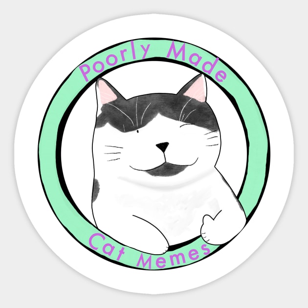 Rambo from Poorly Made Cat Memes - Poorly Made Cat Memes - Sticker ...