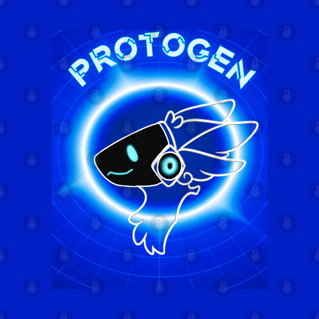 Protogen Robot Cyborg Furry Fursuit Fursona , Blue graphic - Protogen ...