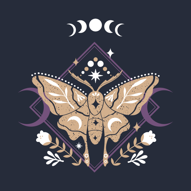 Moth cottagecore, fairycore and goblincore insect moon child - Moth - T ...