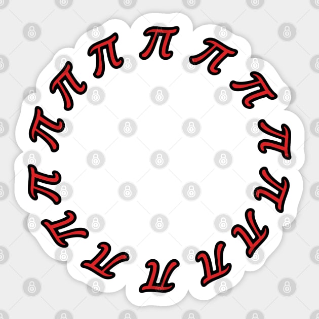 Pi Symbol Ring - Pi Humor - Sticker | TeePublic