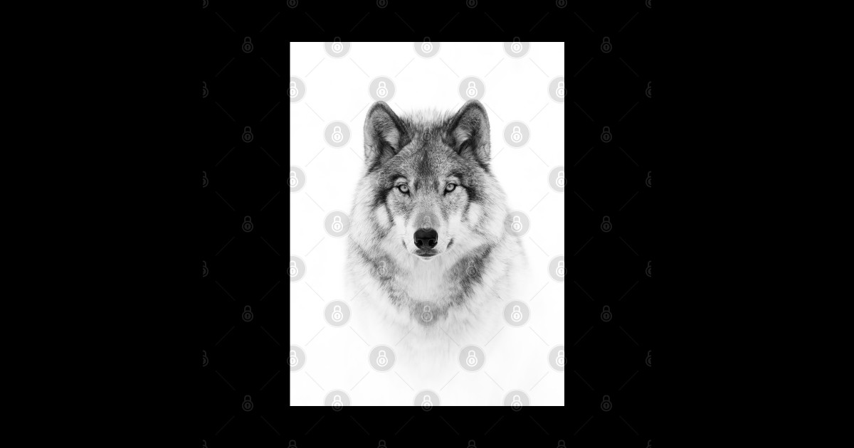 Timber Wolf Portrait - Timber Wolf - Sticker | TeePublic
