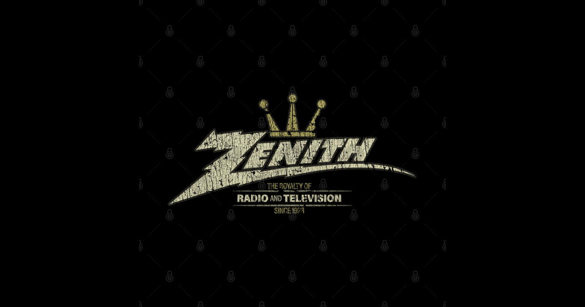 Zenith Royalty of Radio and Television 1923 - 80s Tv - Sticker | TeePublic