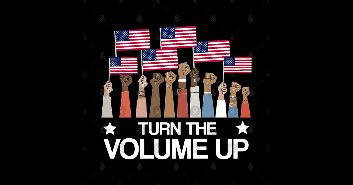 TURN-The-volume-up - Turn The Volume Up - Sticker | TeePublic